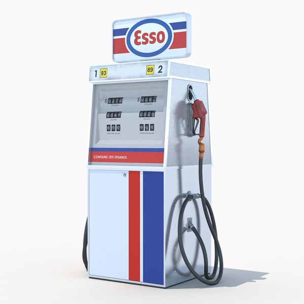 3d esso fuel dispenser model