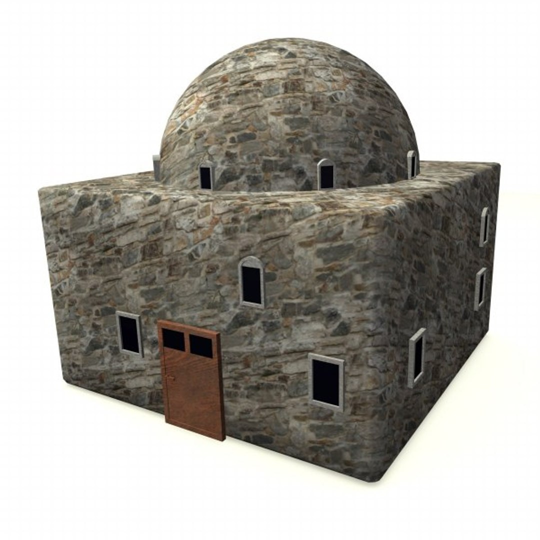 Greek Buildings 3d Model