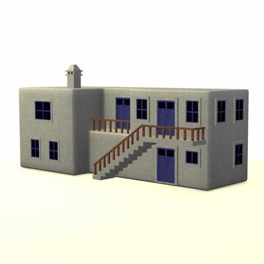Greek Buildings 3d Model
