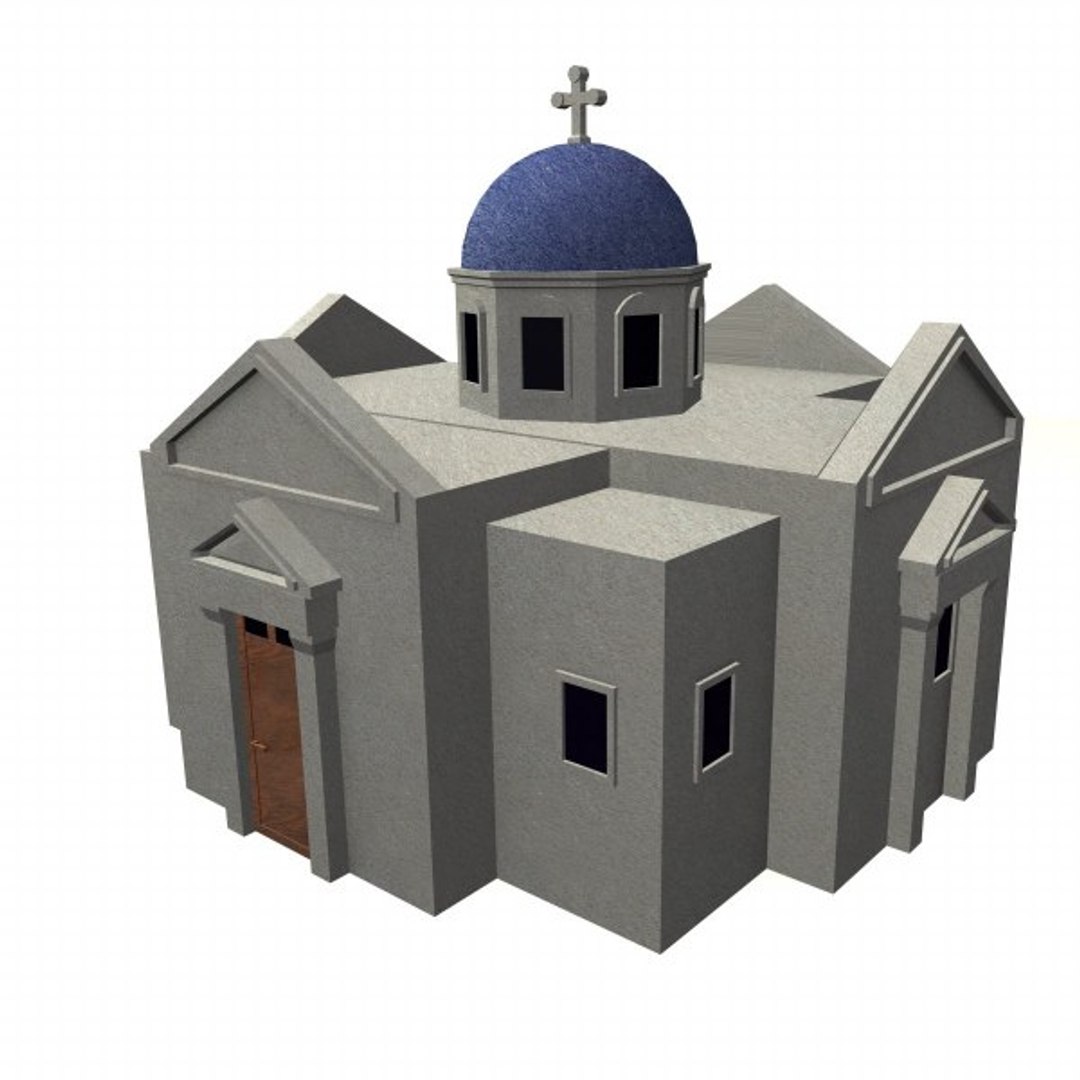 greek buildings 3d model