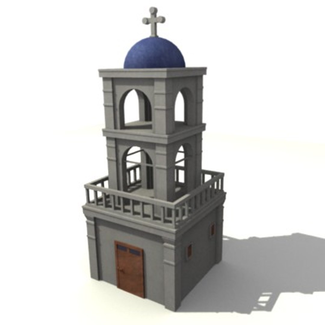 Greek Buildings 3d Model