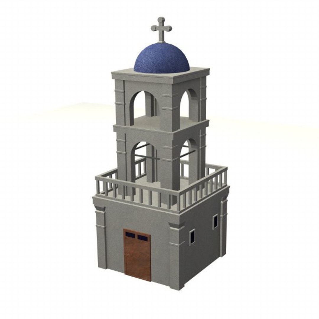 greek buildings 3d model