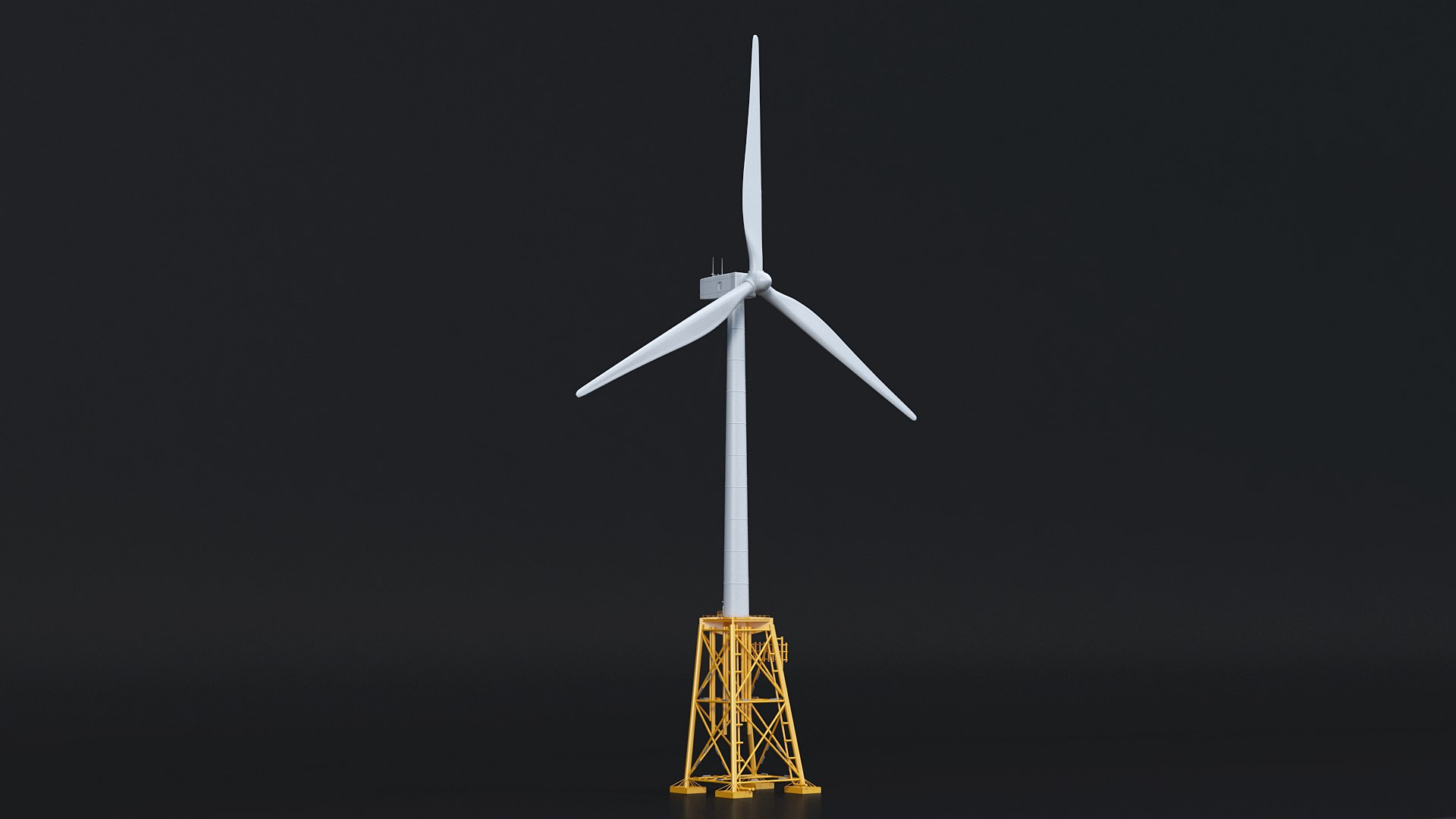 3D Jacket Wind Turbine - TurboSquid 1875026