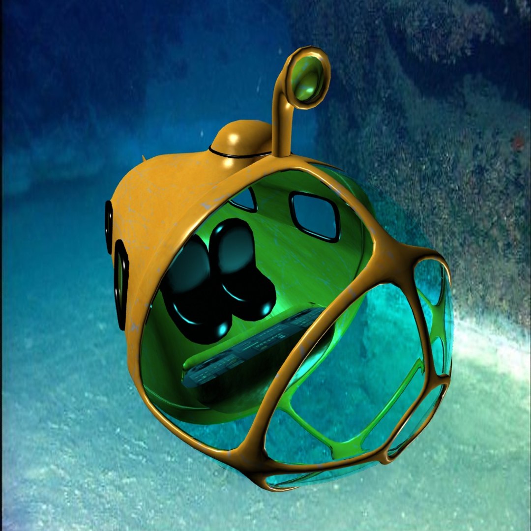 3D Yellow Submersible - TurboSquid 1448203