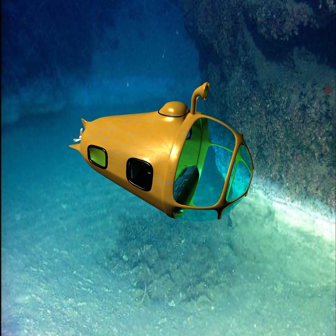 3D Yellow Submersible - TurboSquid 1448203