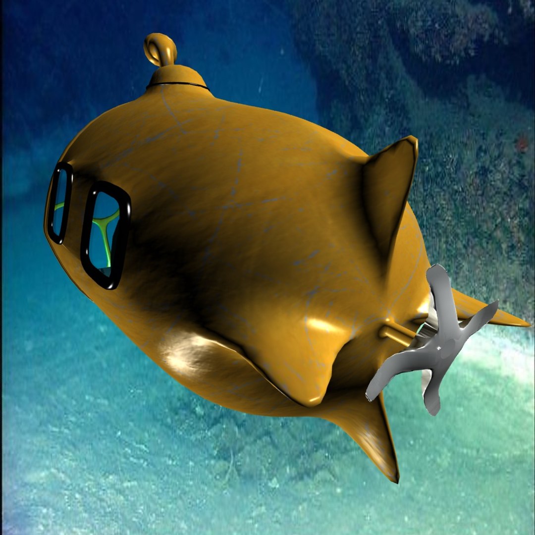3D Yellow Submersible - TurboSquid 1448203