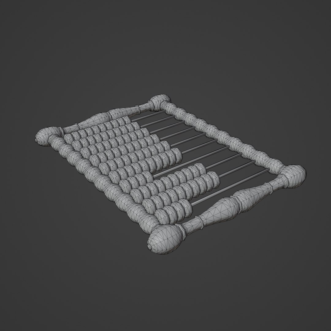 3D Wooden Abacus Game Ready - TurboSquid 2028850