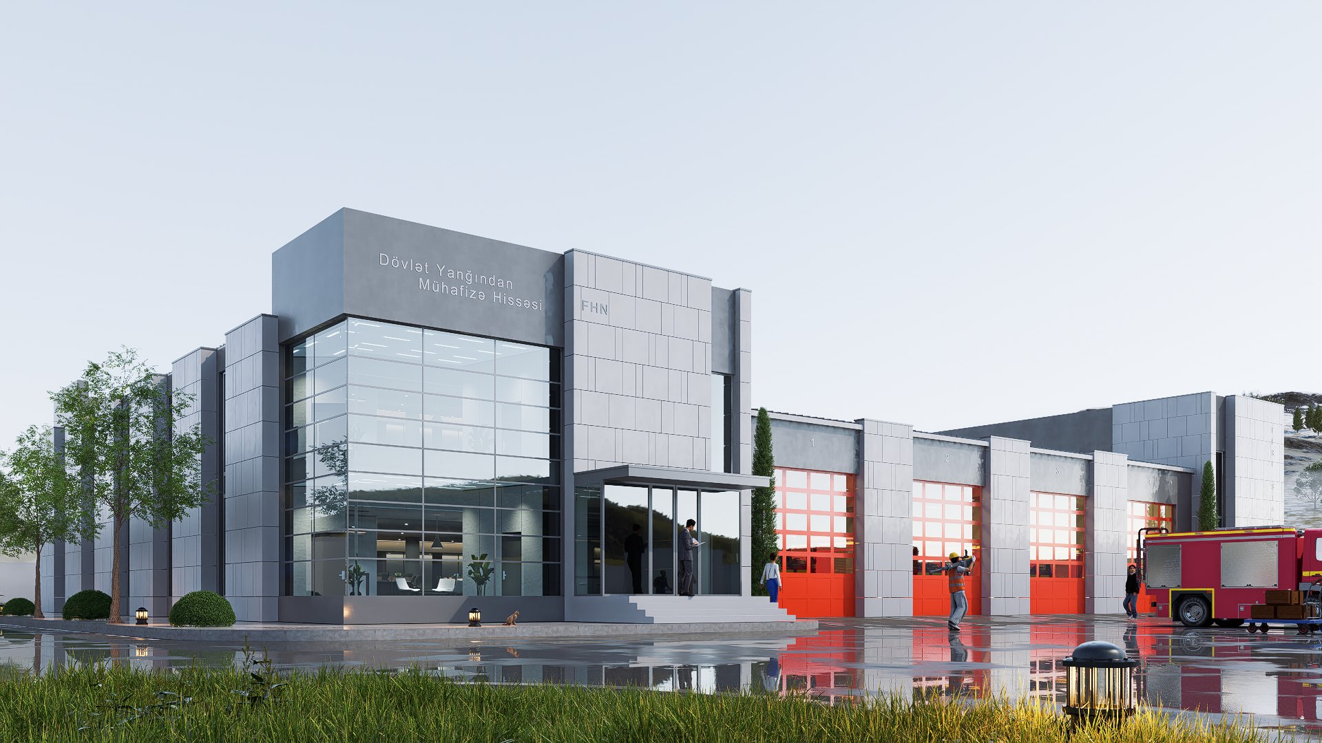 3D Fire Station Model - TurboSquid 2300114