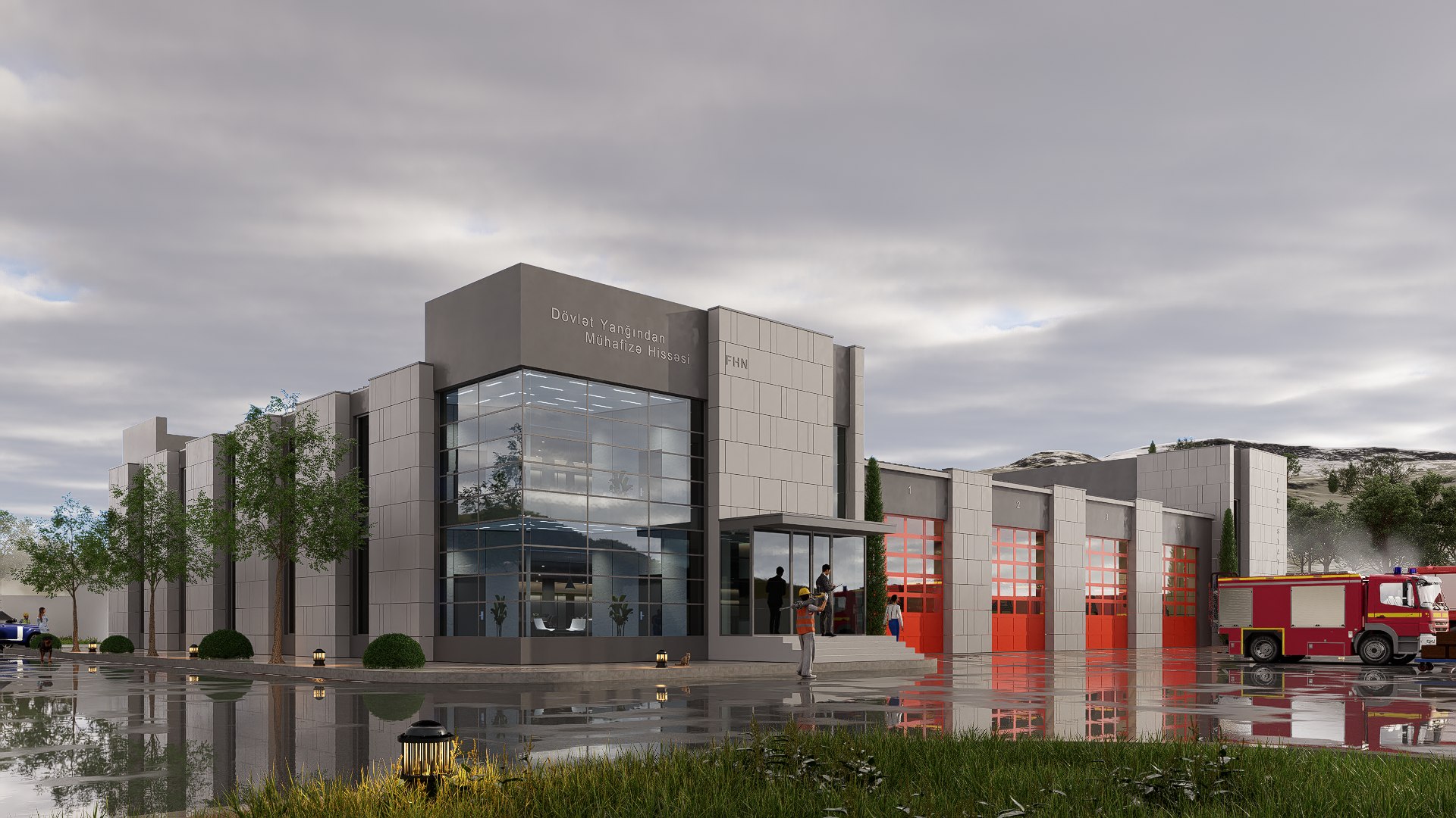 3D Fire Station Model - TurboSquid 2300114