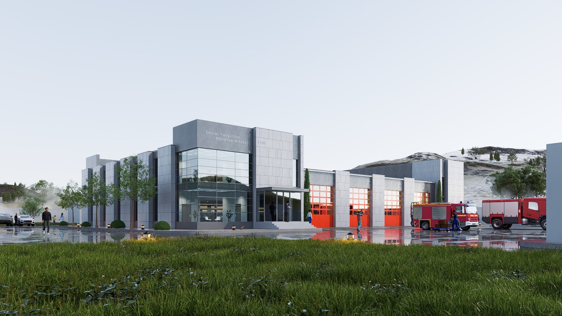 3D Fire Station Model - TurboSquid 2300114