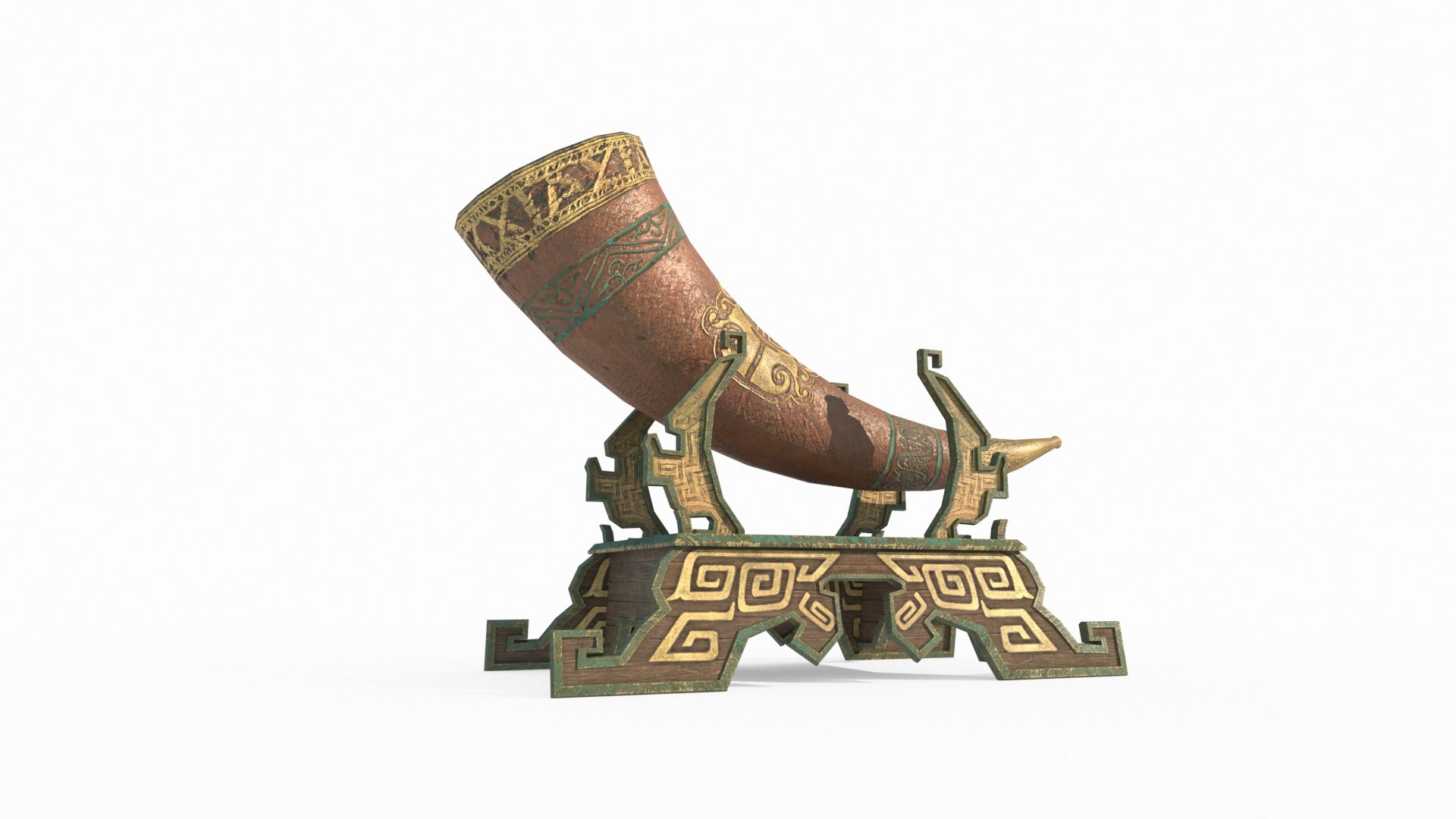 古代喇叭装饰品3D模型 - TurboSquid 2155737