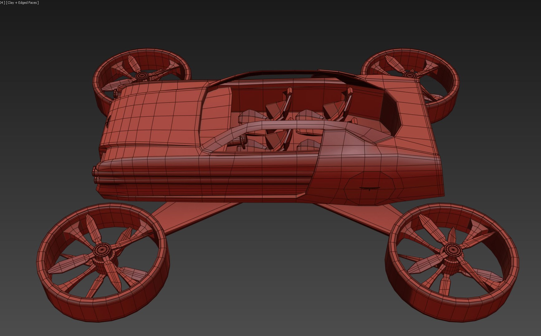 Car copter 3D model - TurboSquid 1330905