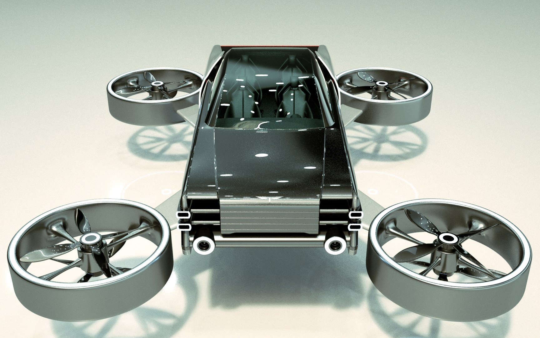 Car copter 3D model - TurboSquid 1330905