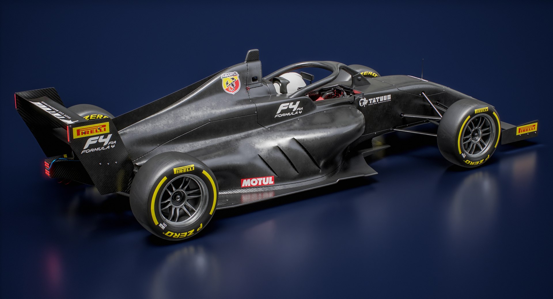 Formula 4 Tatuus F4 T 421 Gen2 2024 Carbon Race Car 3d Model