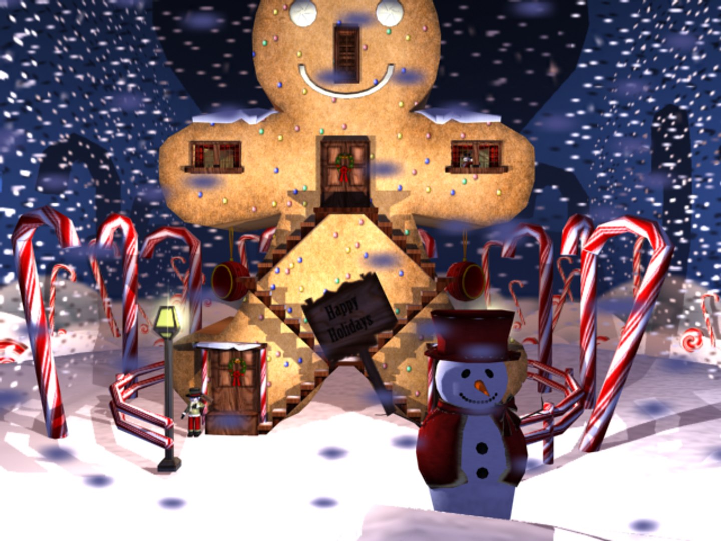 3d Gingerbread Man Christmas