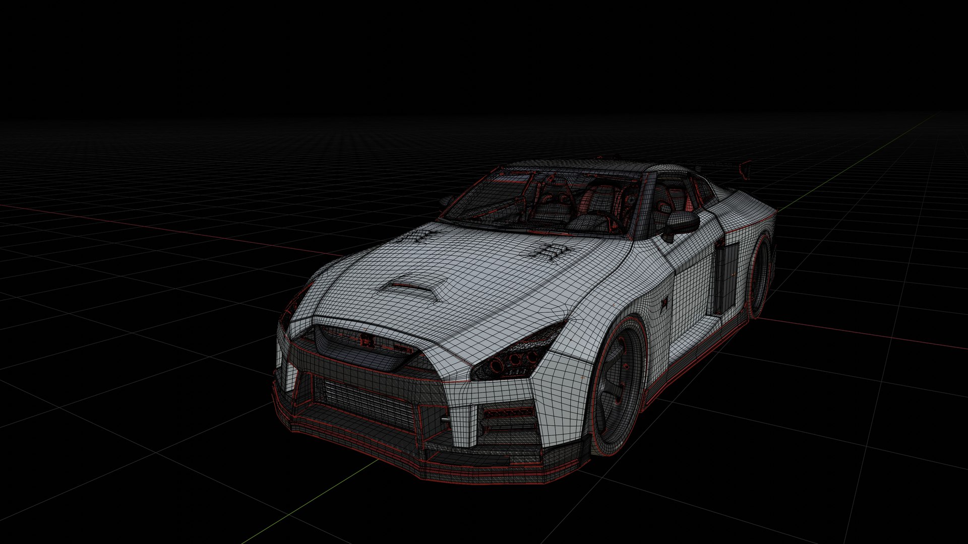 3D Nissan Gt-R R35 - Wide Body - TurboSquid 2225013