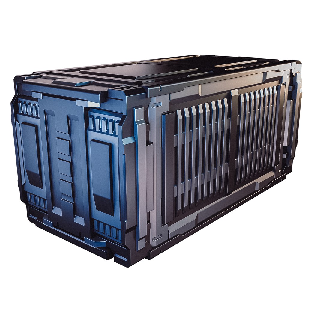 Sci-fi industrial container 3D model - TurboSquid 1405575
