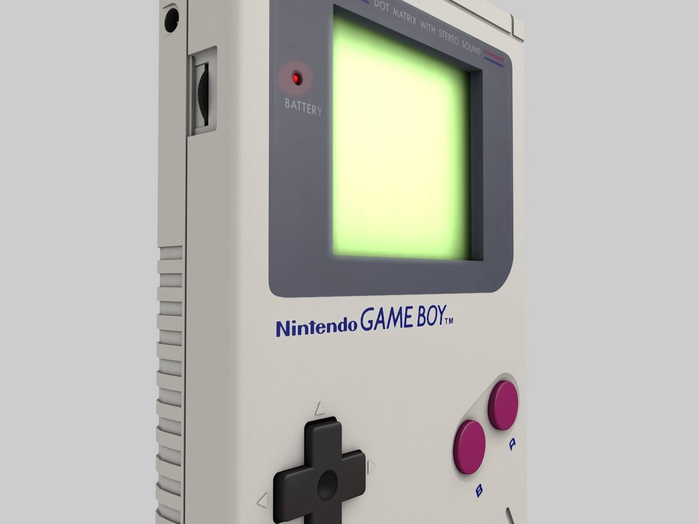 3d Nintendo Gameboy Model