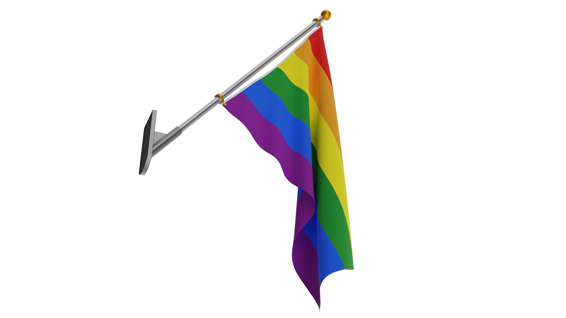 3D Model Wall Flag LGBT - Pride - TurboSquid 2221183
