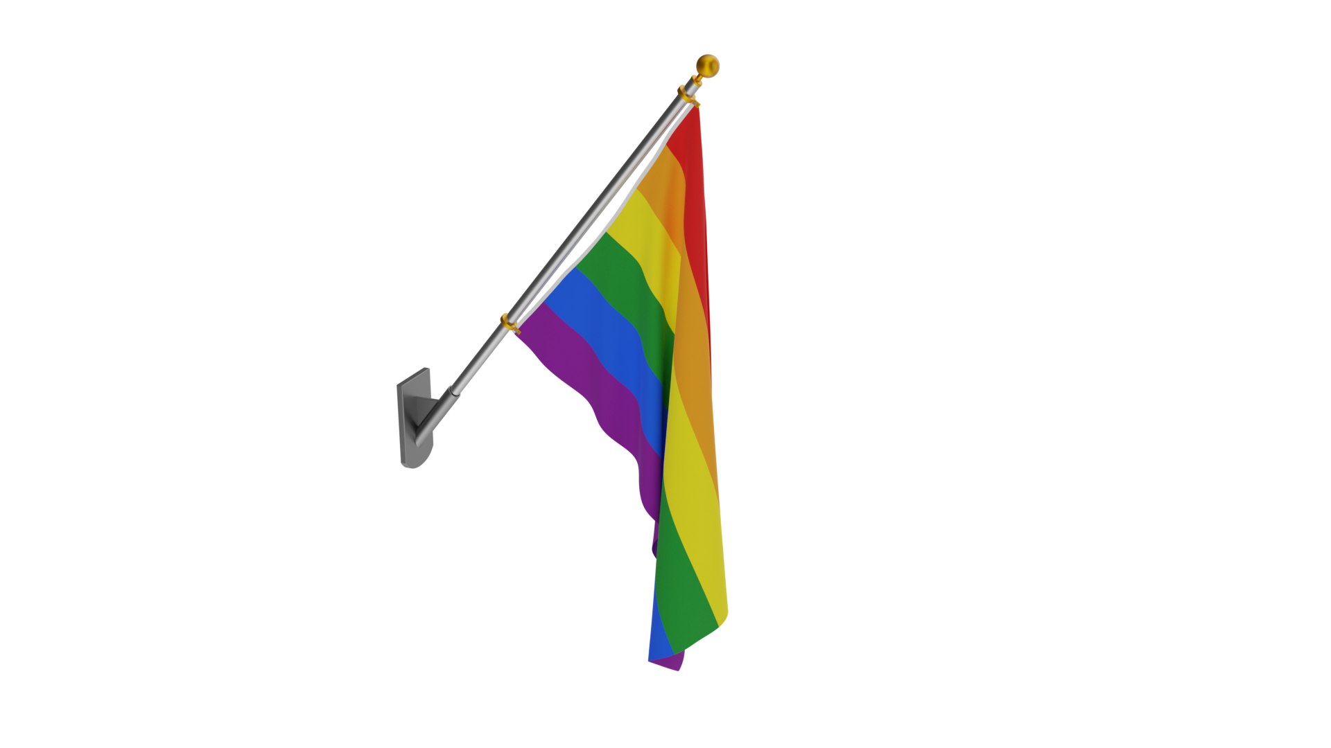 3D Model Wall Flag LGBT - Pride - TurboSquid 2221183