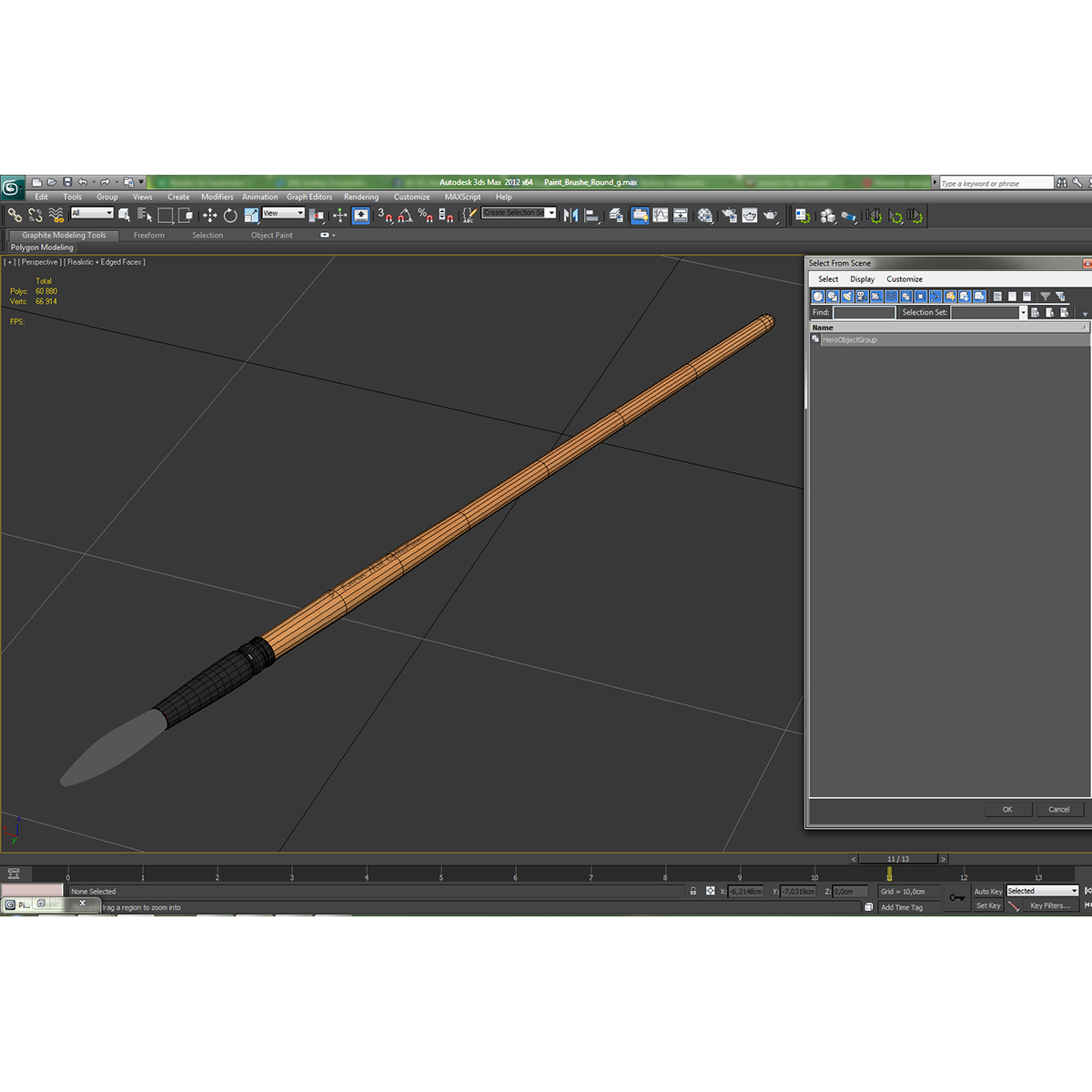 paint brush 3d model