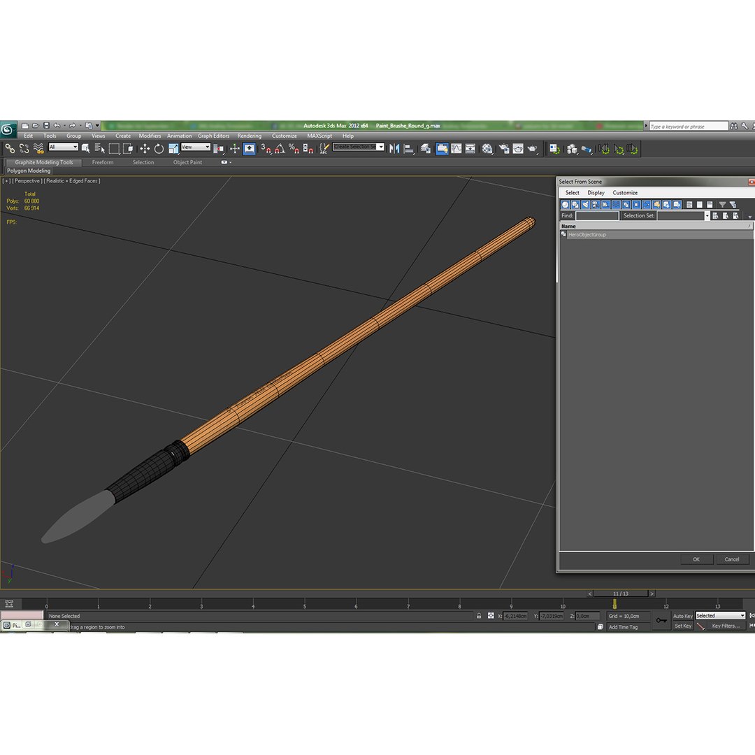 Paint Brush 3d Model