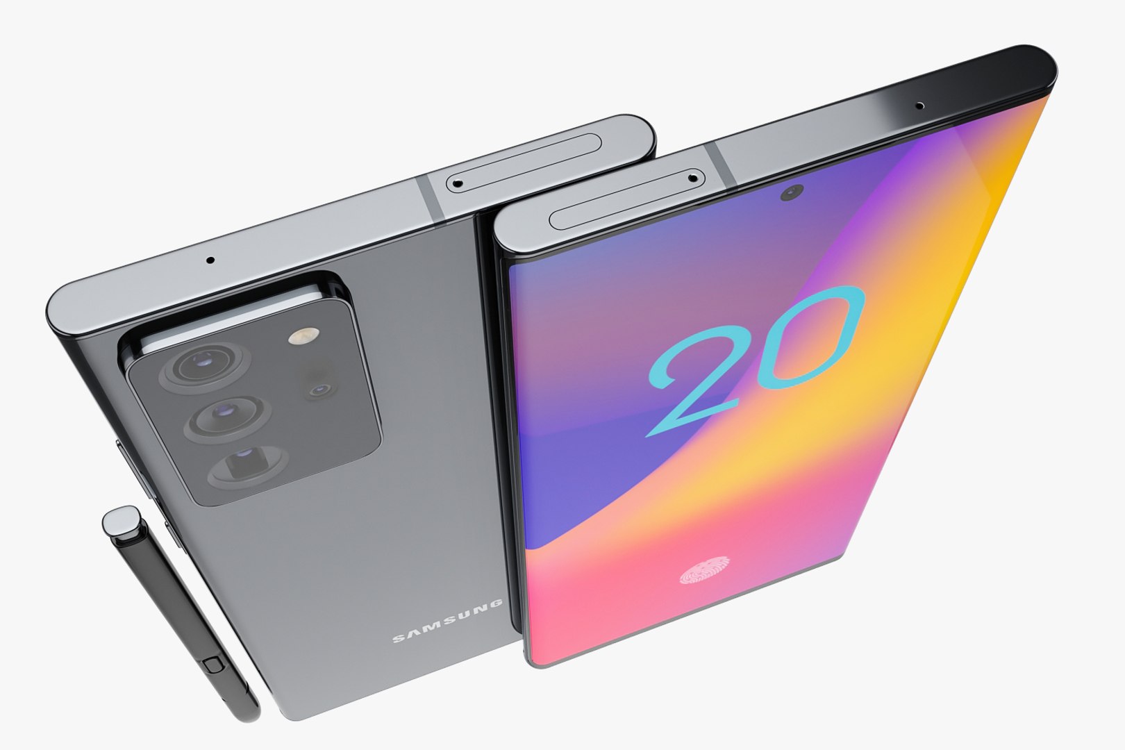 Samsung galaxy note 20 3D model - TurboSquid 1595705
