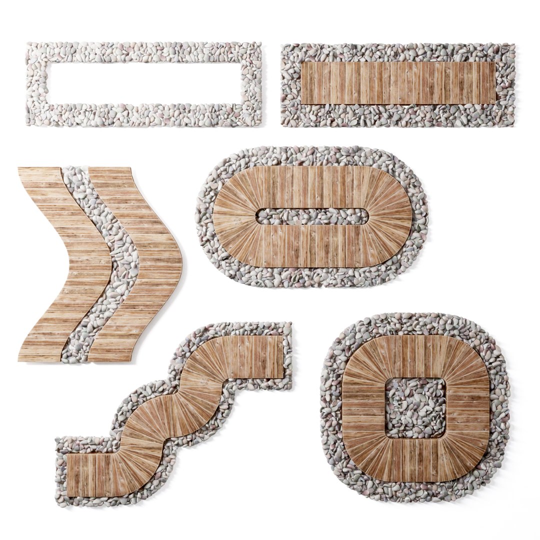 3D Board Pebble Road - TurboSquid 1482431