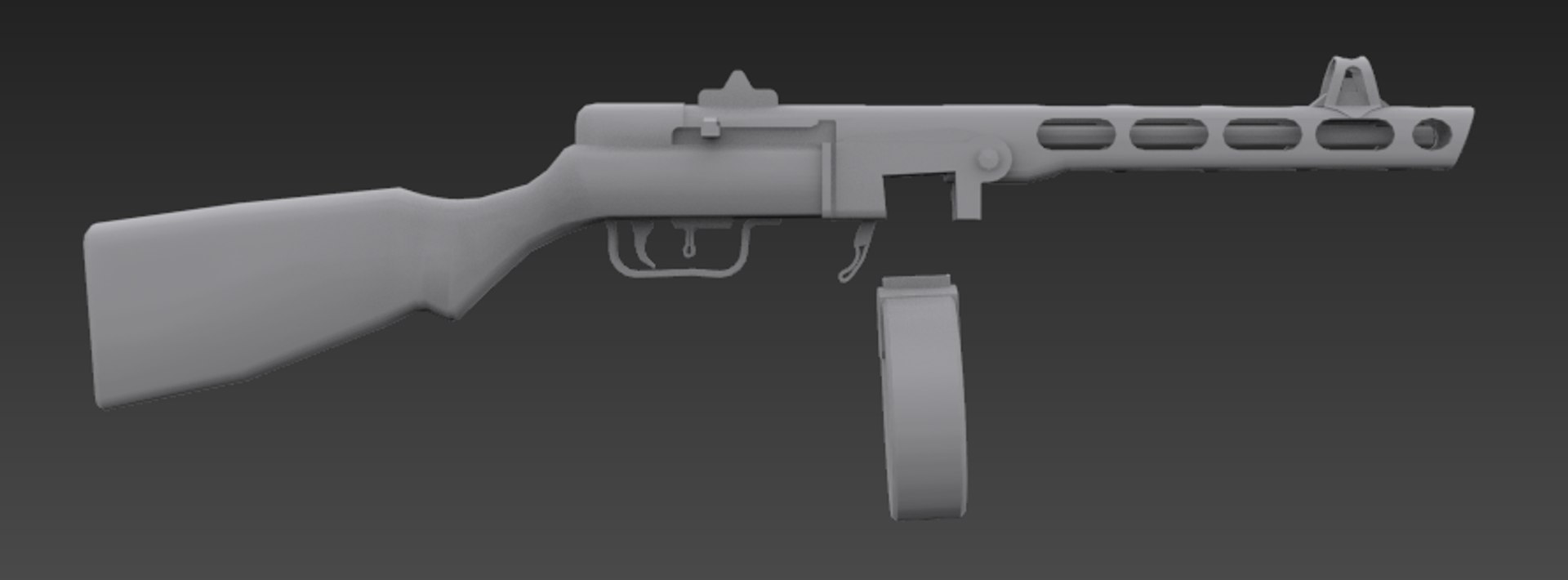 Ppsh 3D Model - TurboSquid 1189008