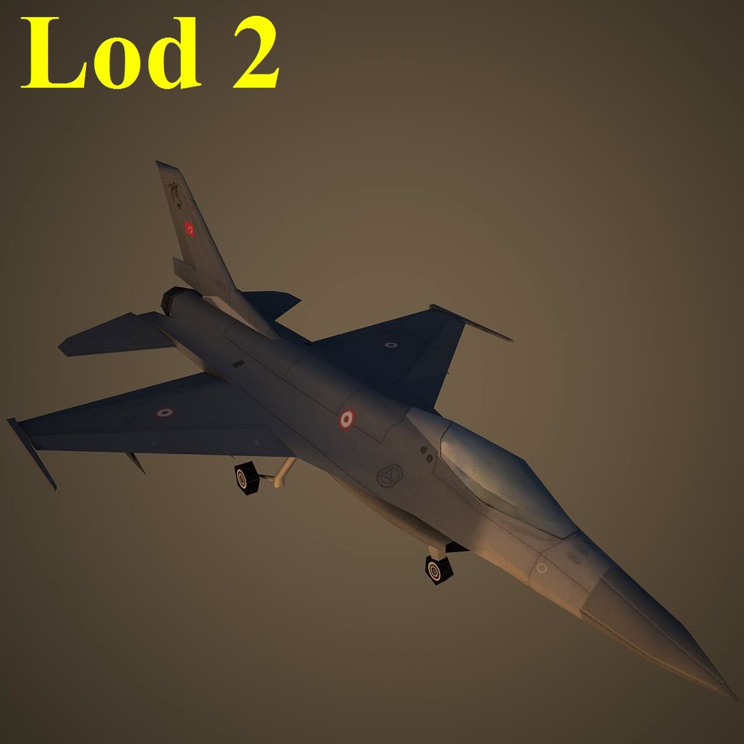 3d General Dynamics Airforce Taf Model