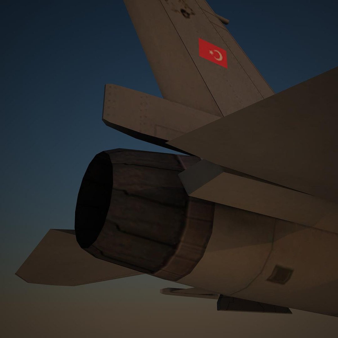 3d General Dynamics Airforce Taf Model