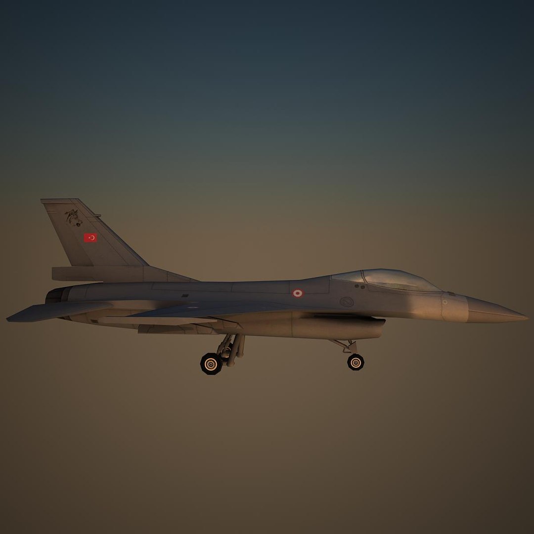 3d General Dynamics Airforce Taf Model