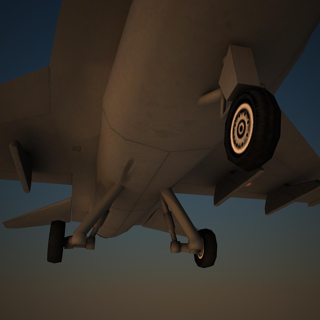 3d General Dynamics Airforce Taf Model