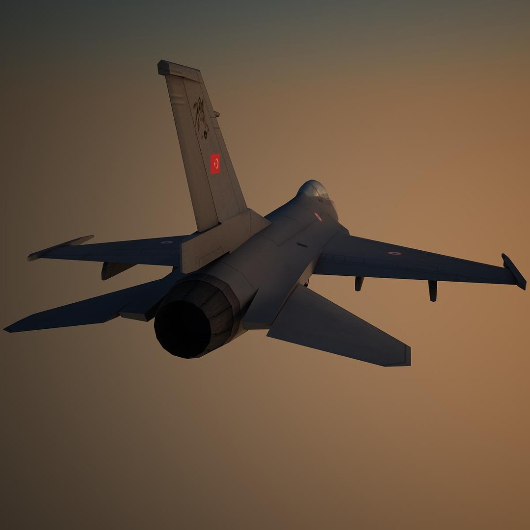 3d General Dynamics Airforce Taf Model