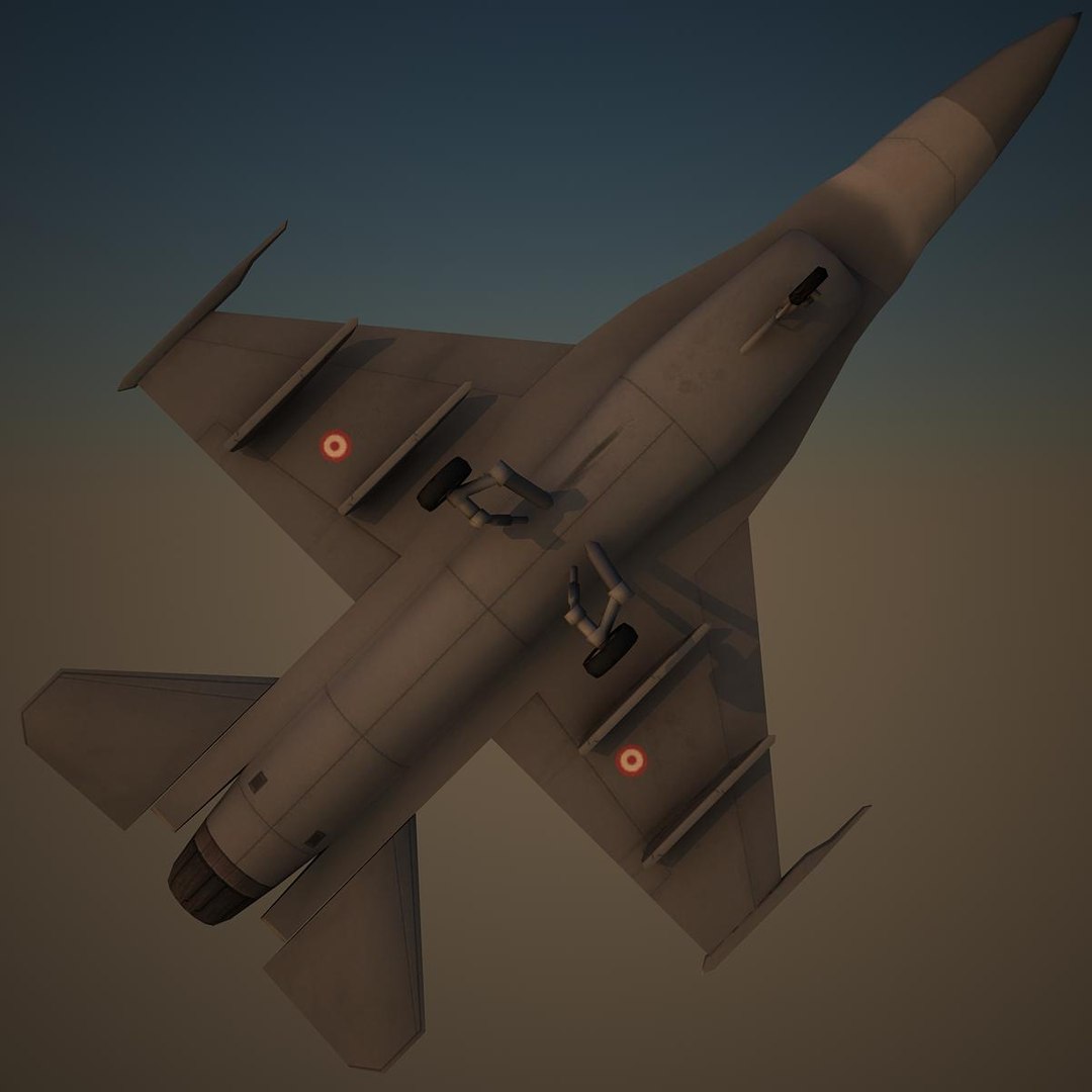 3d General Dynamics Airforce Taf Model