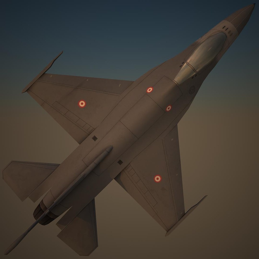 3d General Dynamics Airforce Taf Model