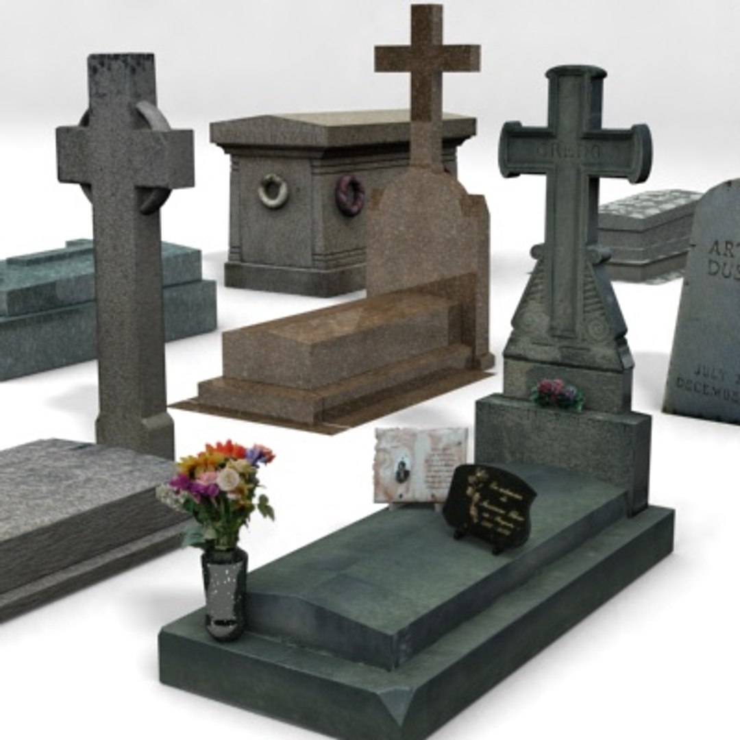 maya cemetery - tombstones stone