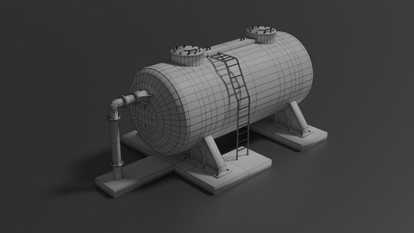 3D oil tank model - TurboSquid 1674222