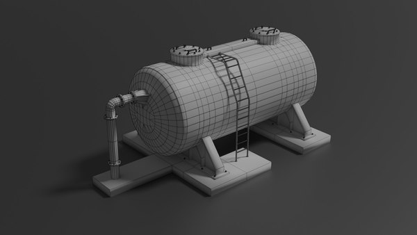 3D oil tank model - TurboSquid 1674222