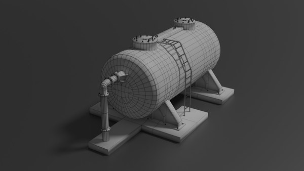 3D oil tank model - TurboSquid 1674222