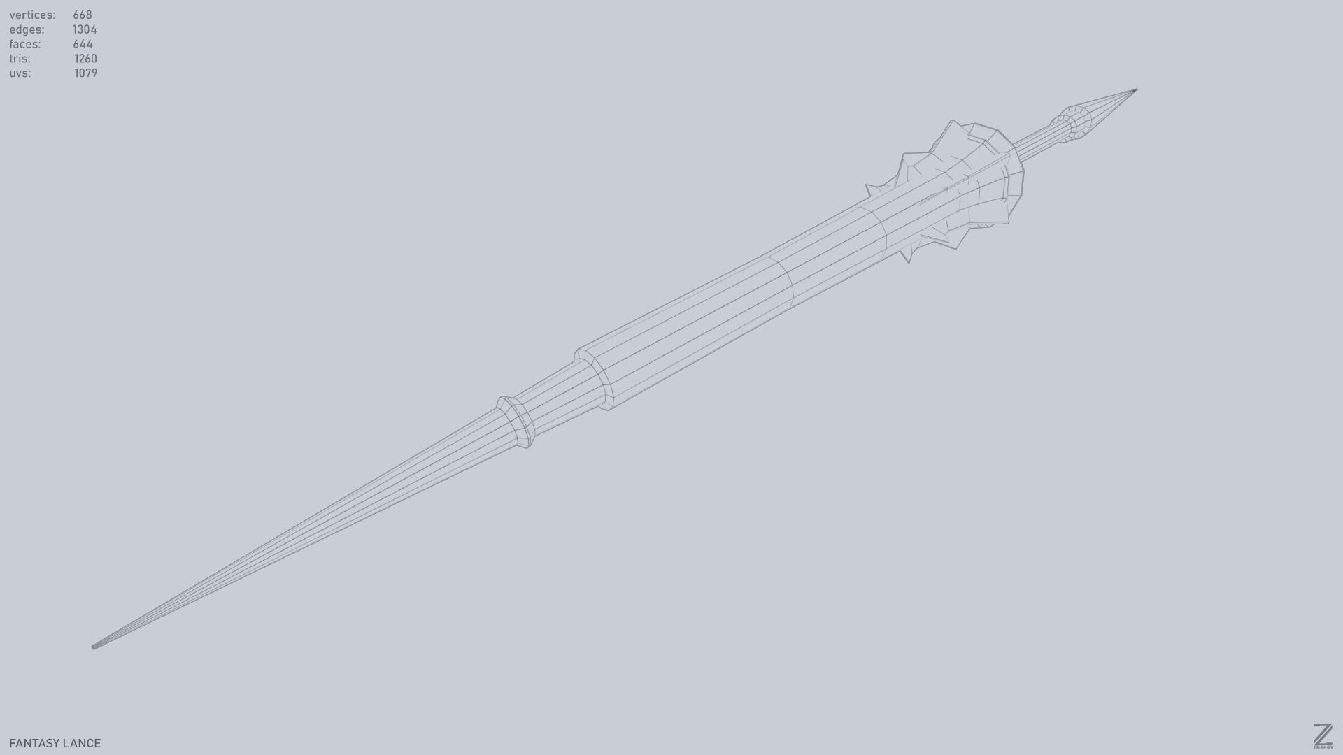 Fantasy Lance Collection 3D Model - TurboSquid 2237672