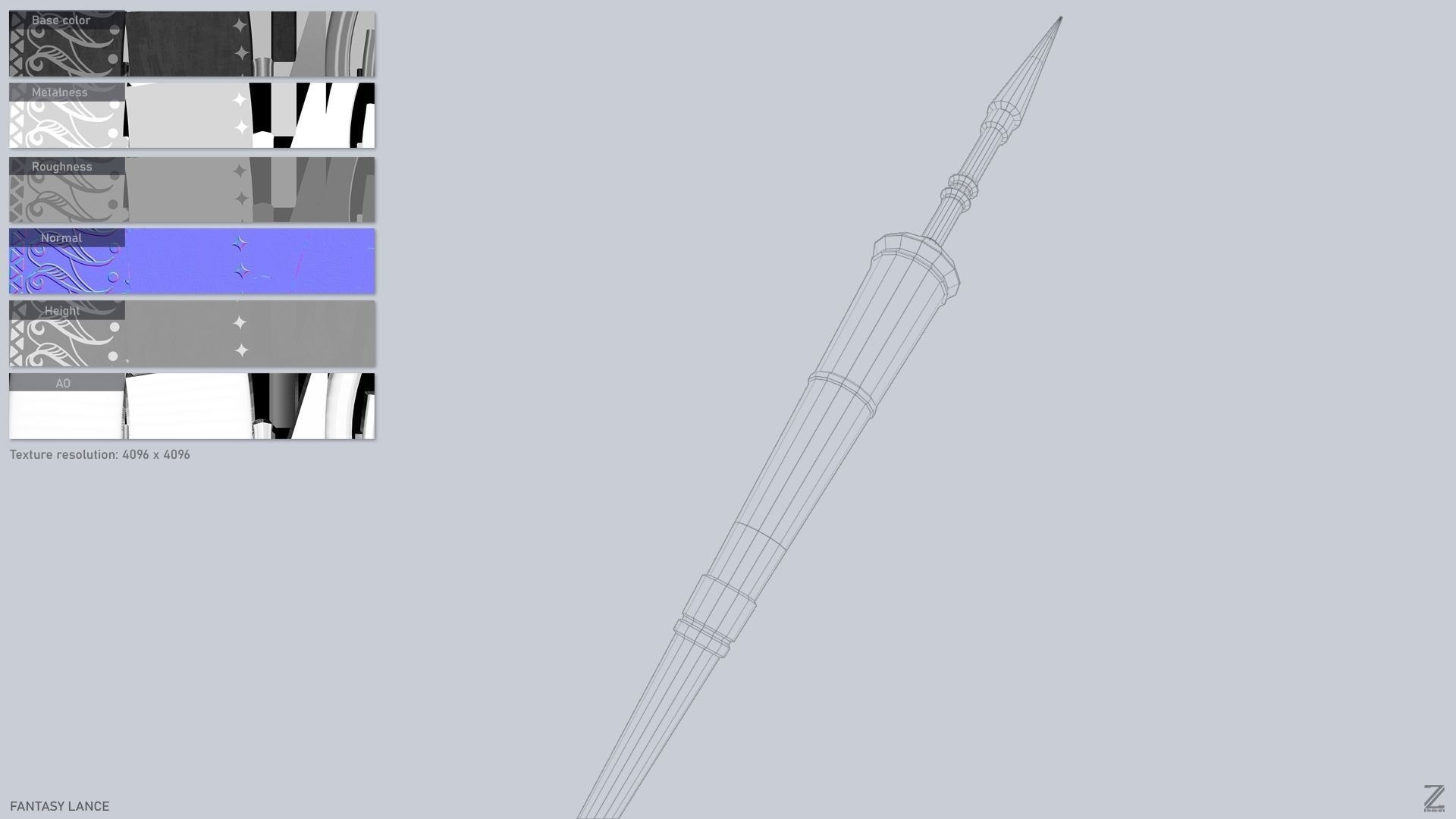 Fantasy Lance Collection 3D Model - TurboSquid 2237672