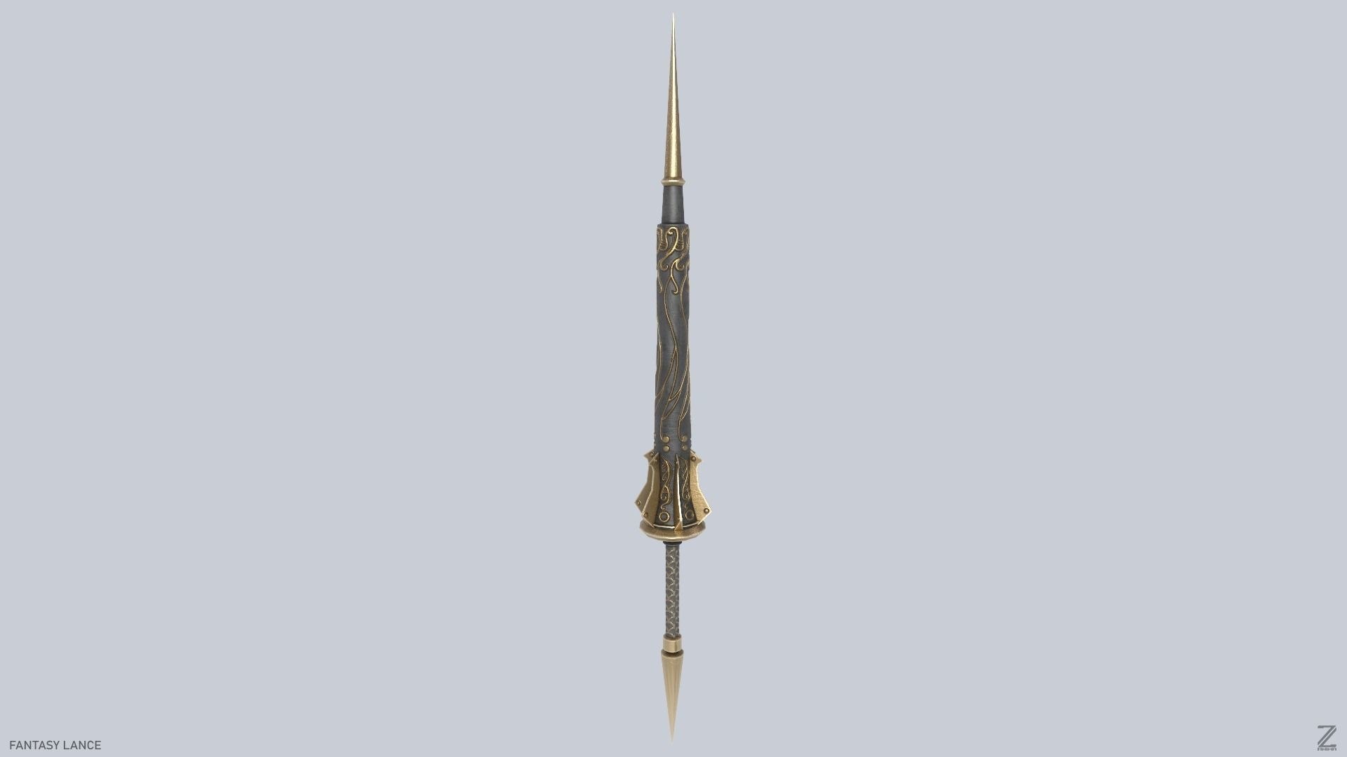 Fantasy Lance Collection 3D Model - TurboSquid 2237672