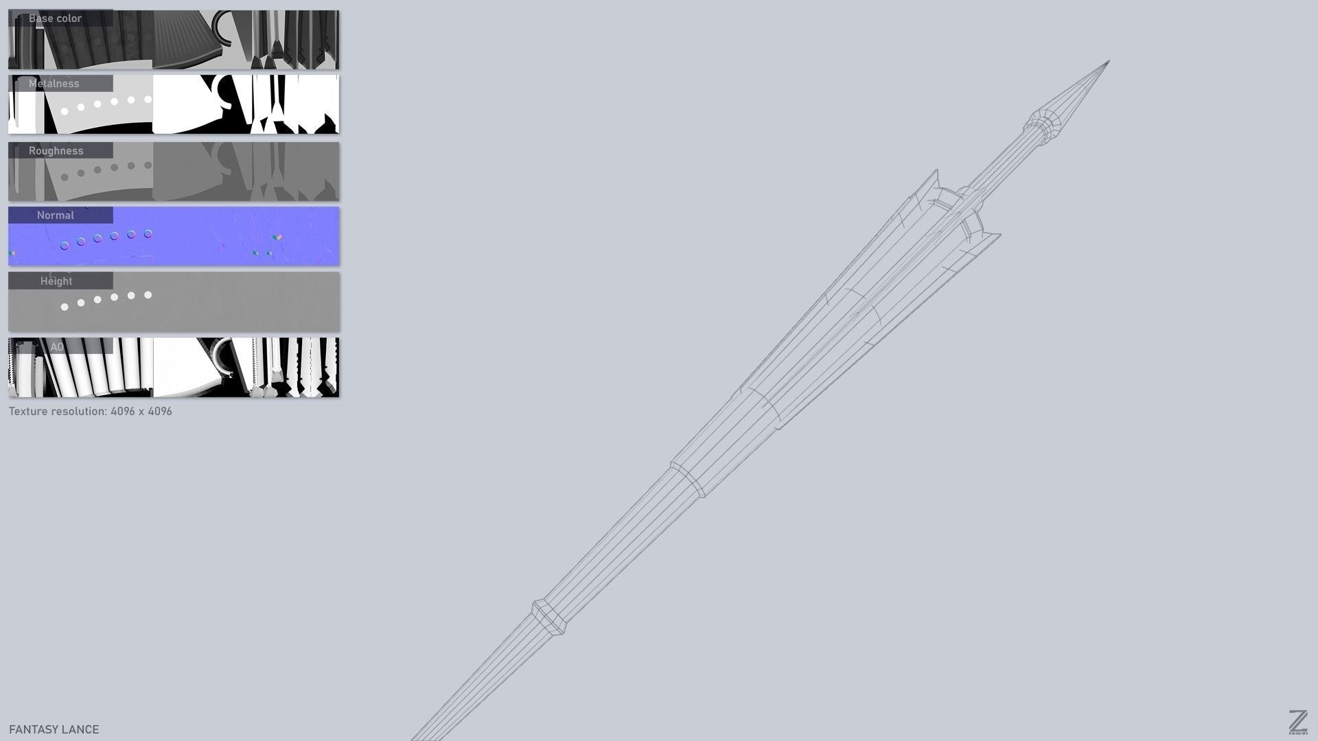 Fantasy Lance Collection 3D Model - TurboSquid 2237672