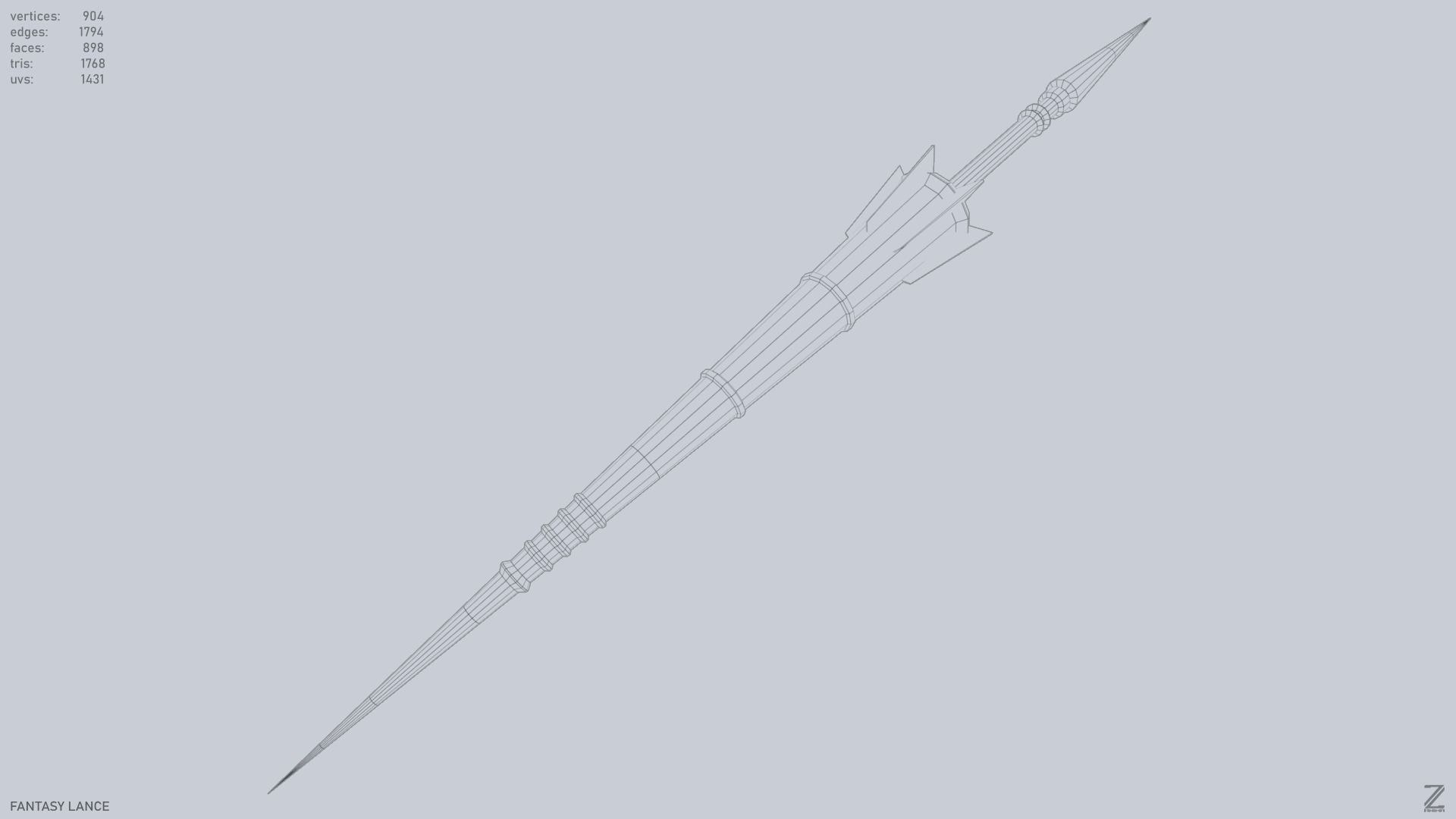 Fantasy Lance Collection 3D Model - TurboSquid 2237672