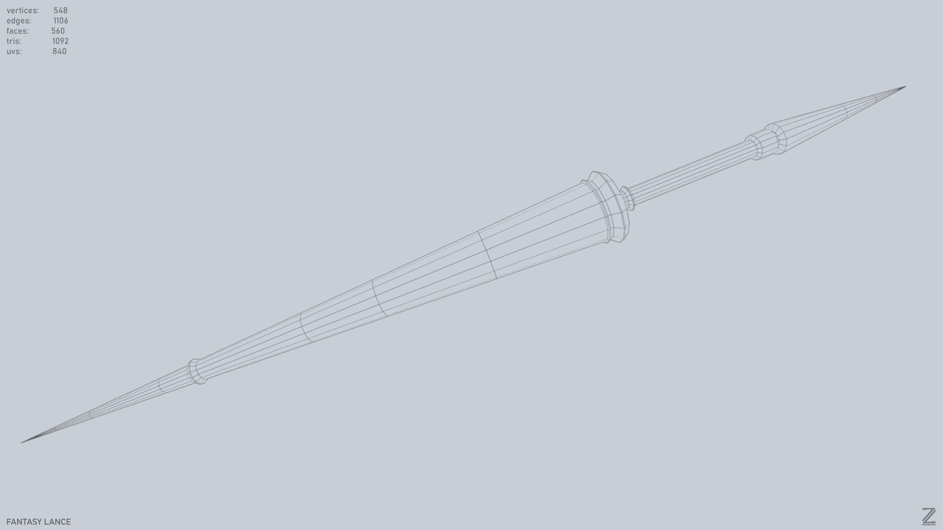 Fantasy Lance Collection 3D Model - TurboSquid 2237672