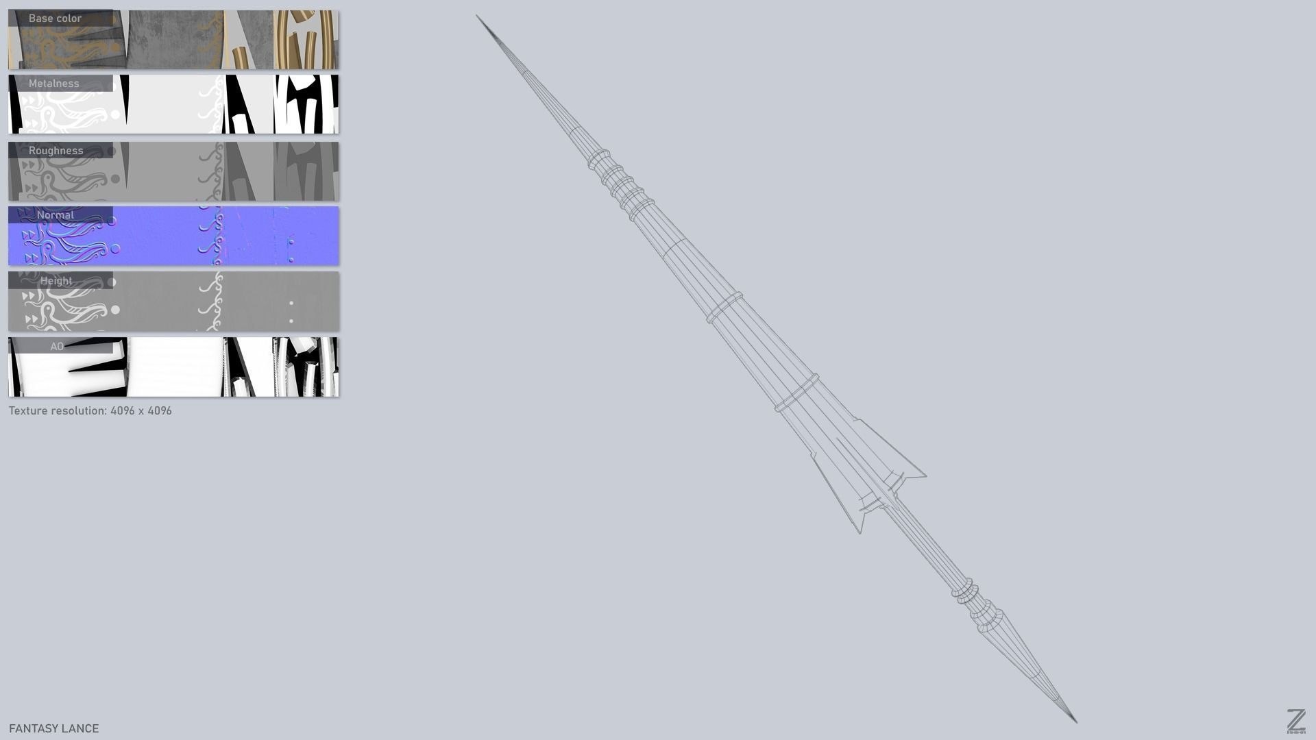 Fantasy Lance Collection 3D Model - TurboSquid 2237672