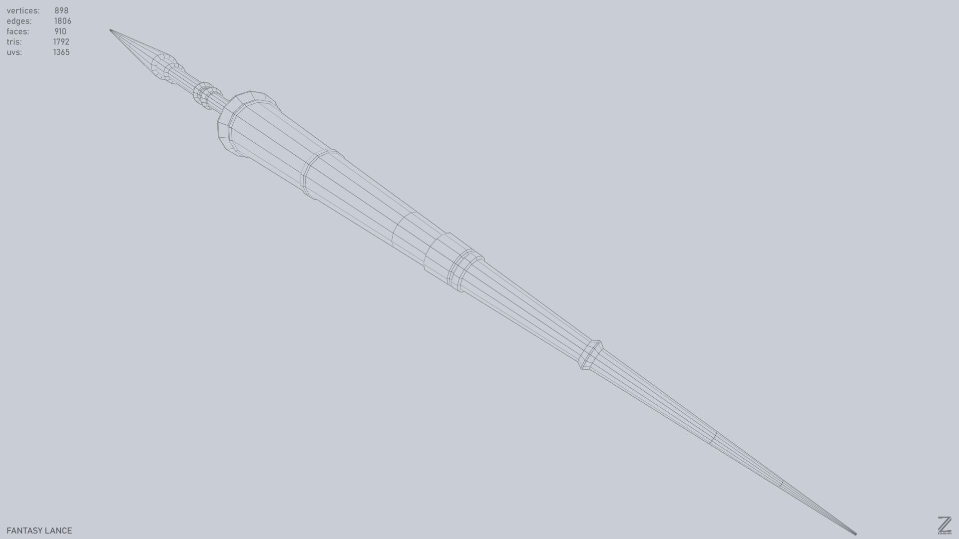 Fantasy Lance Collection 3D Model - TurboSquid 2237672