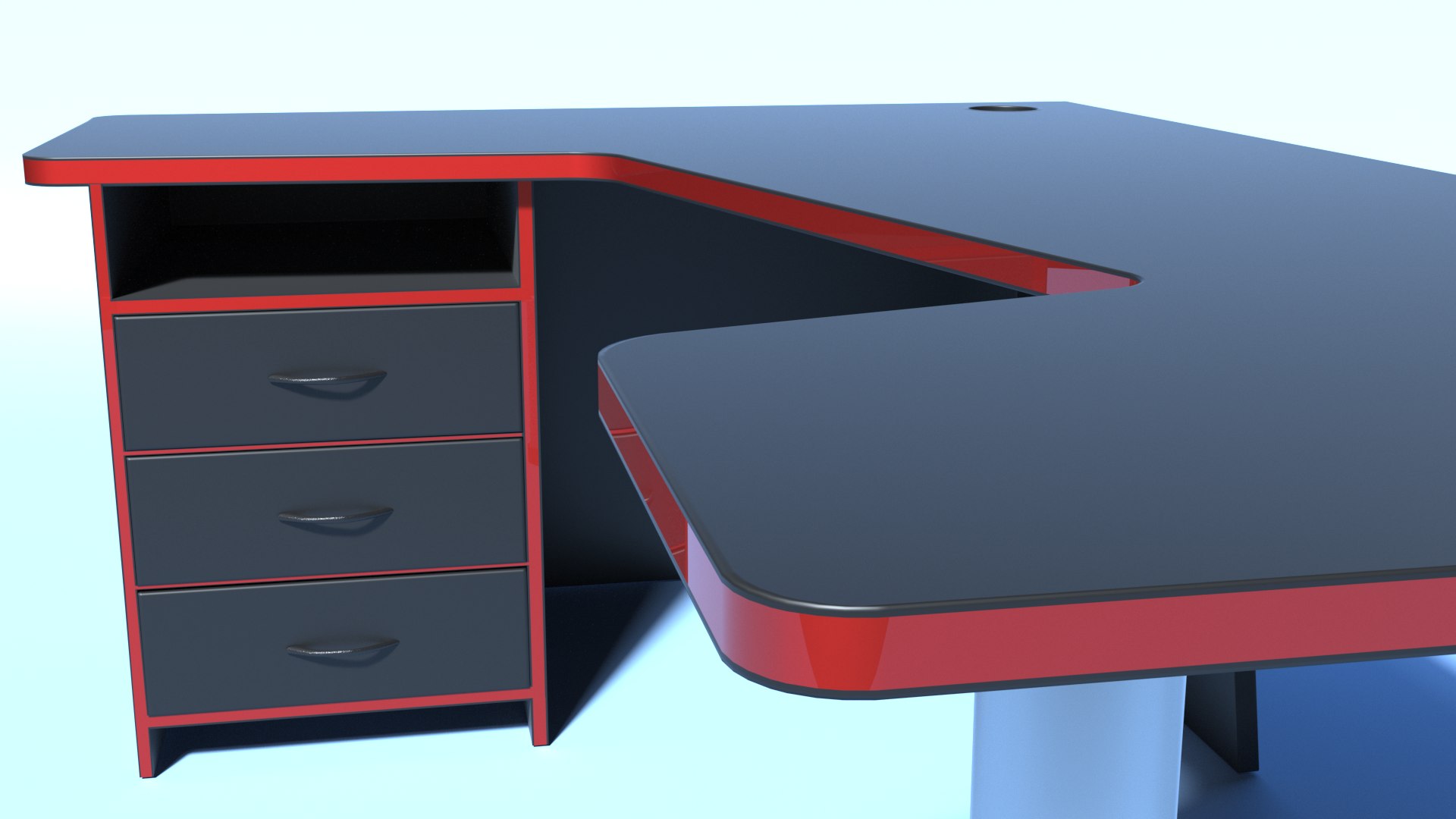 Gaming Table 3D Model - TurboSquid 1739358