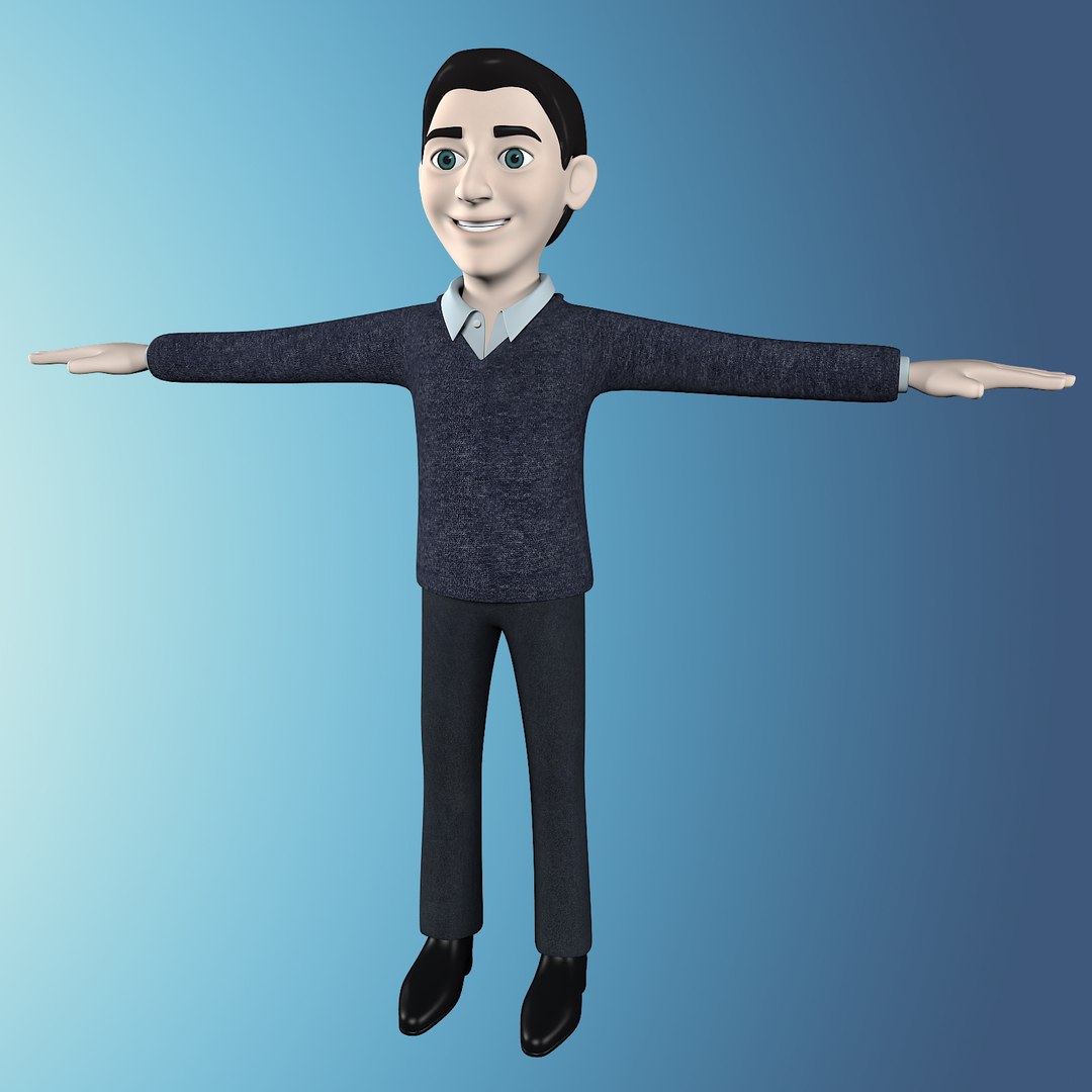 cartoon man toon max